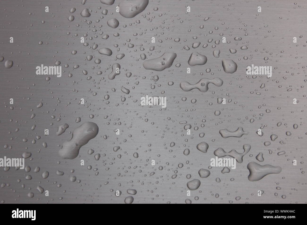 water drops on heavy metal surface texture Stock Photo - Alamy