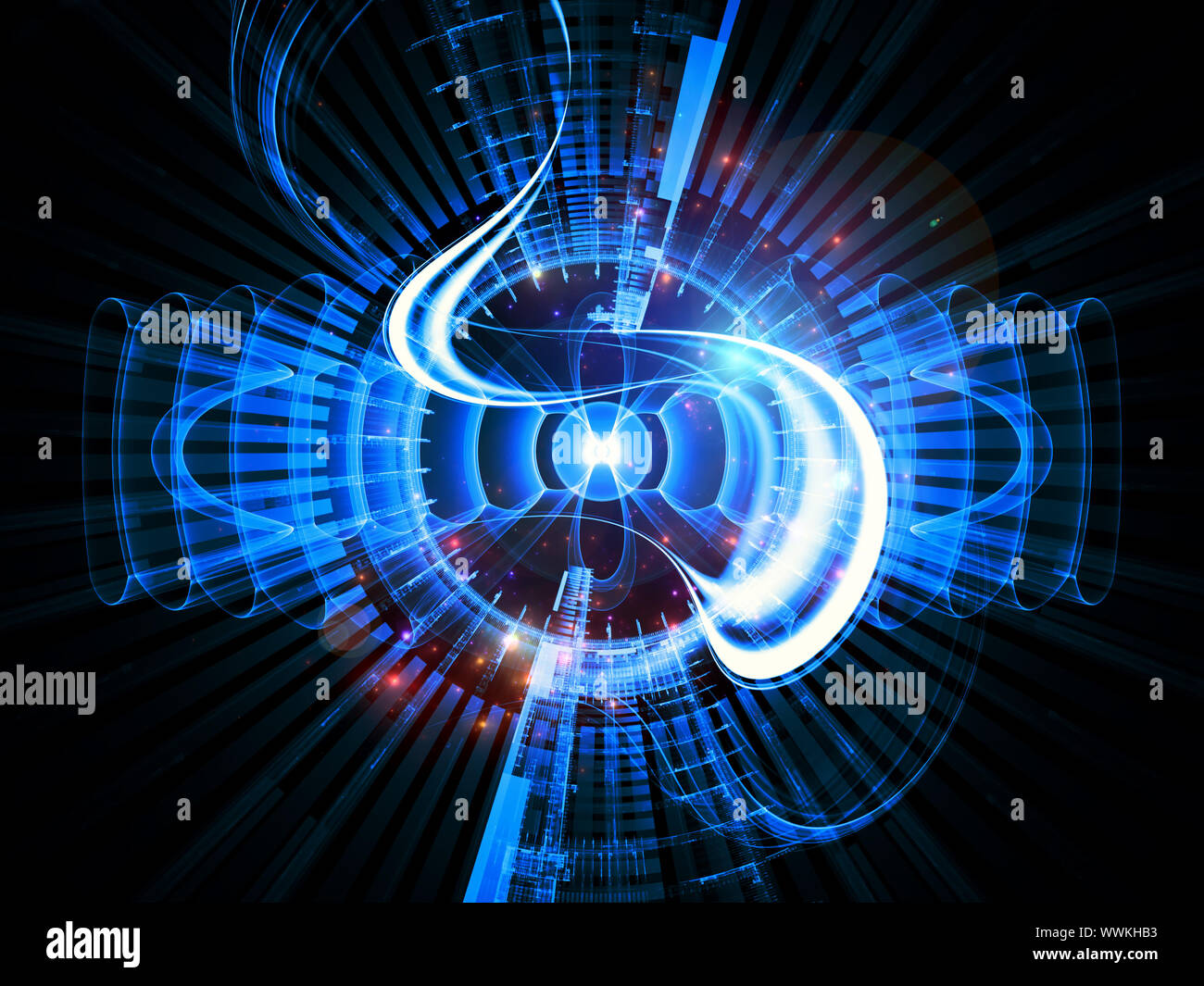 Arrangement of radial and circular geometric forms, dynamic shapes and ...