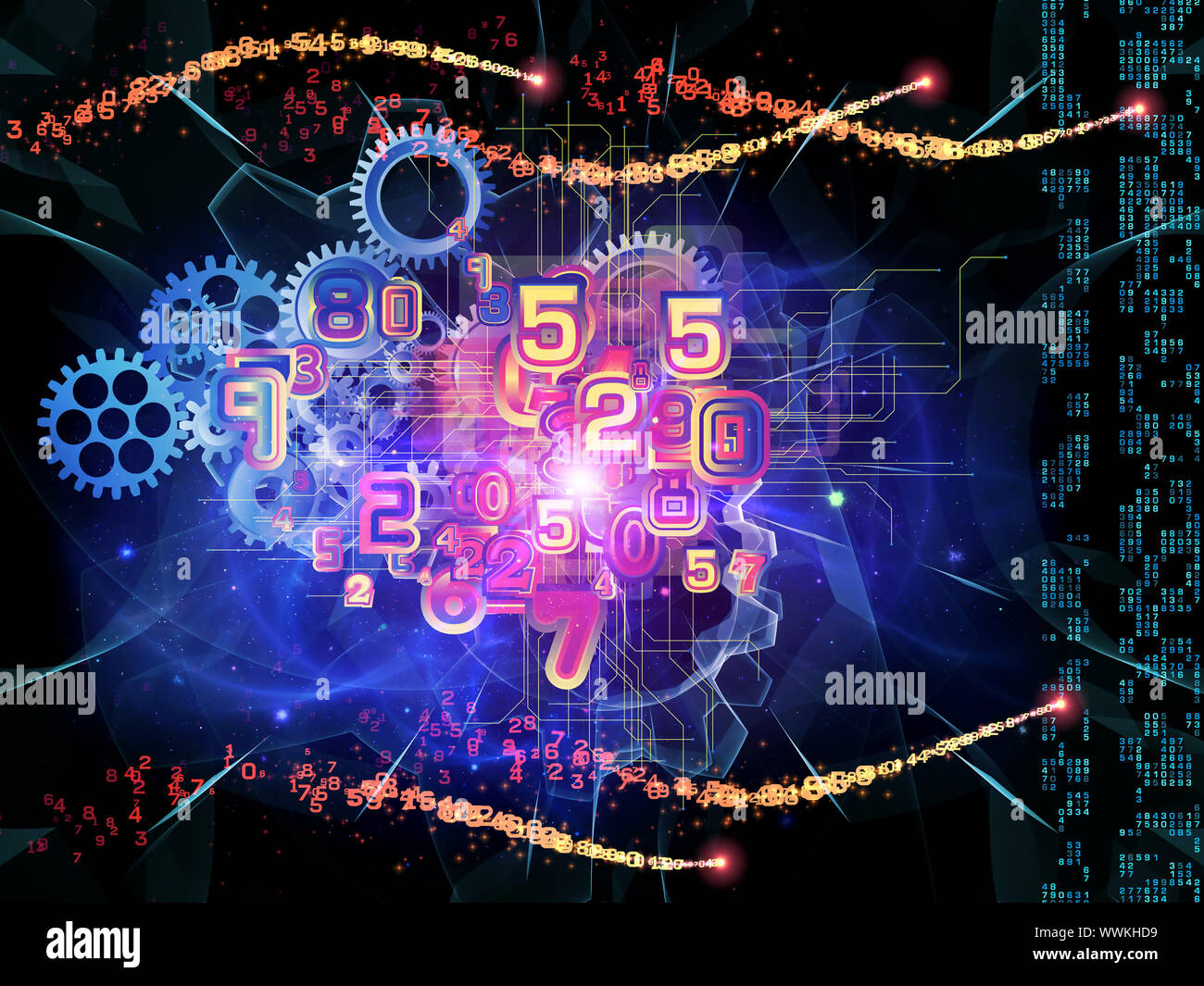 Computing engine background suitable as a backdrop for projects on ...