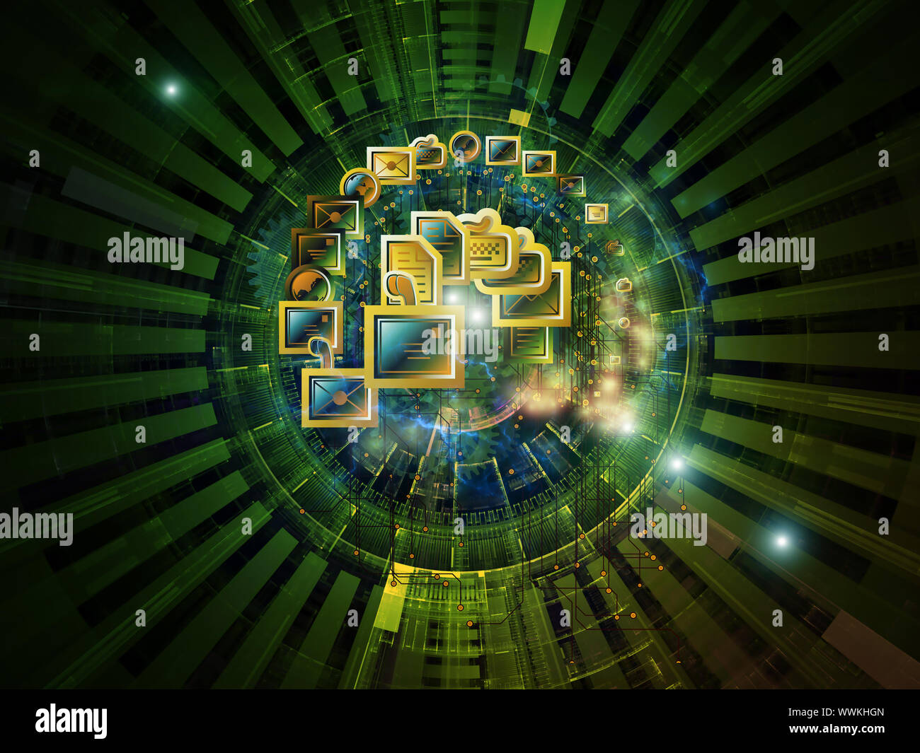 Global connections background suitable as a backdrop for projects on ...