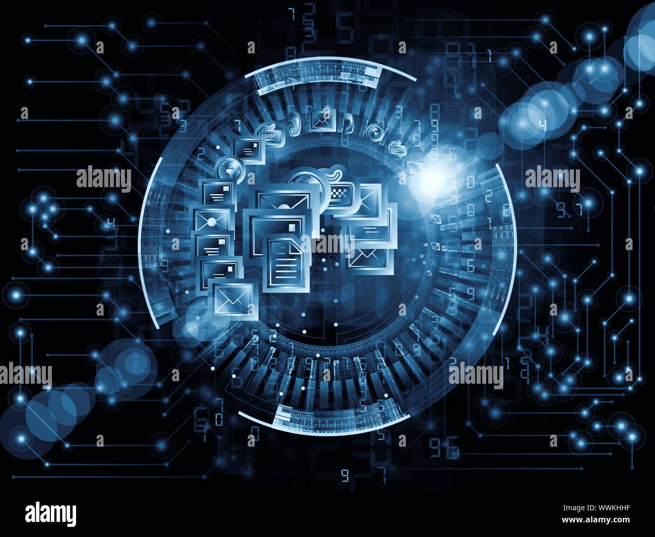 Communicating globally background suitable as a backdrop for projects ...