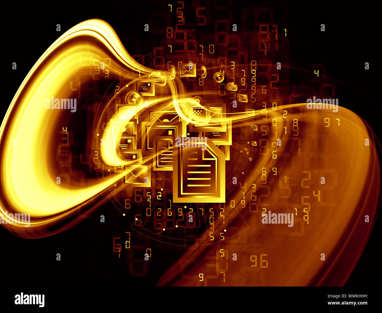 Communicating globally background suitable as a backdrop for projects ...
