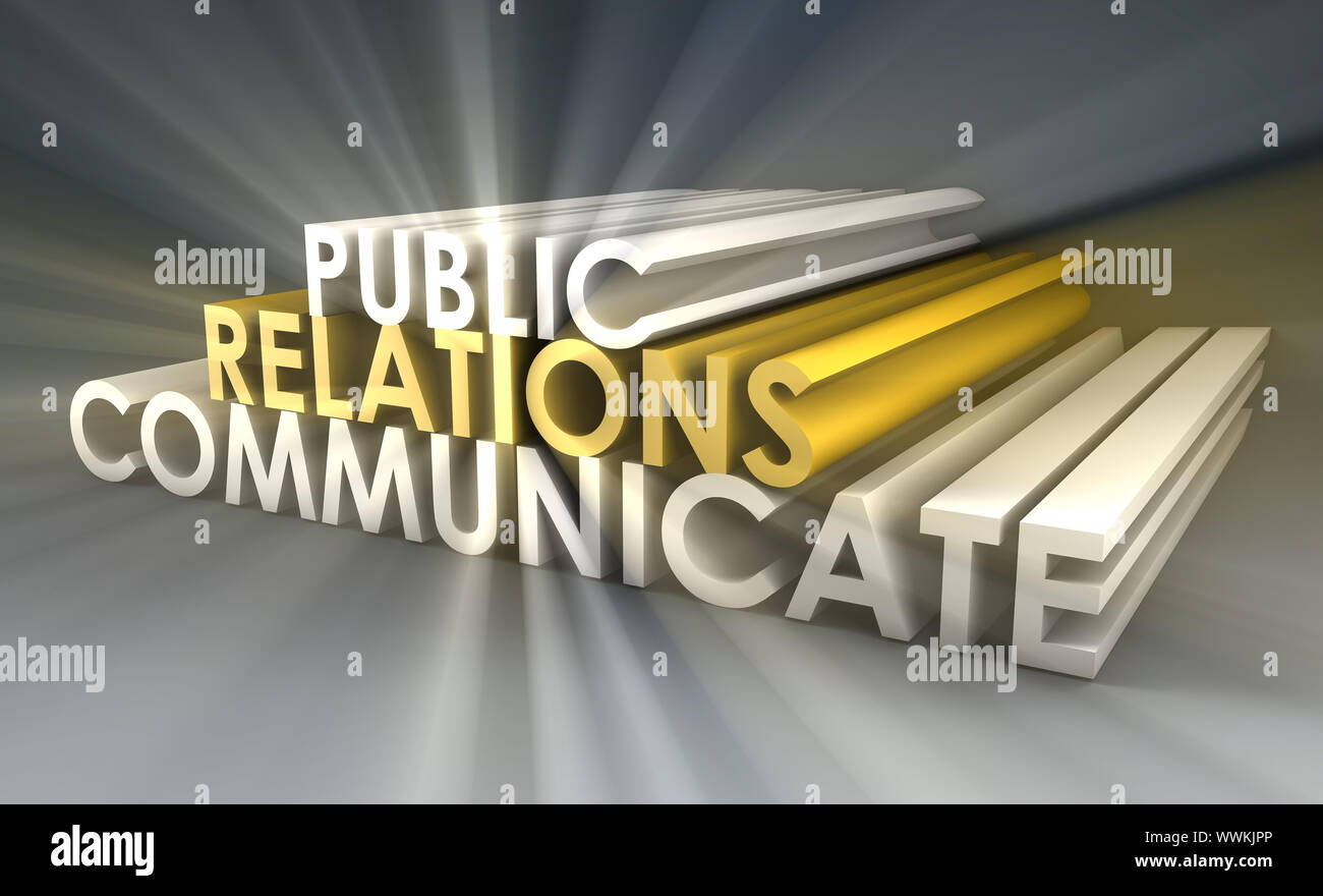Public Relations Concept in the PR Industry Stock Photo - Alamy