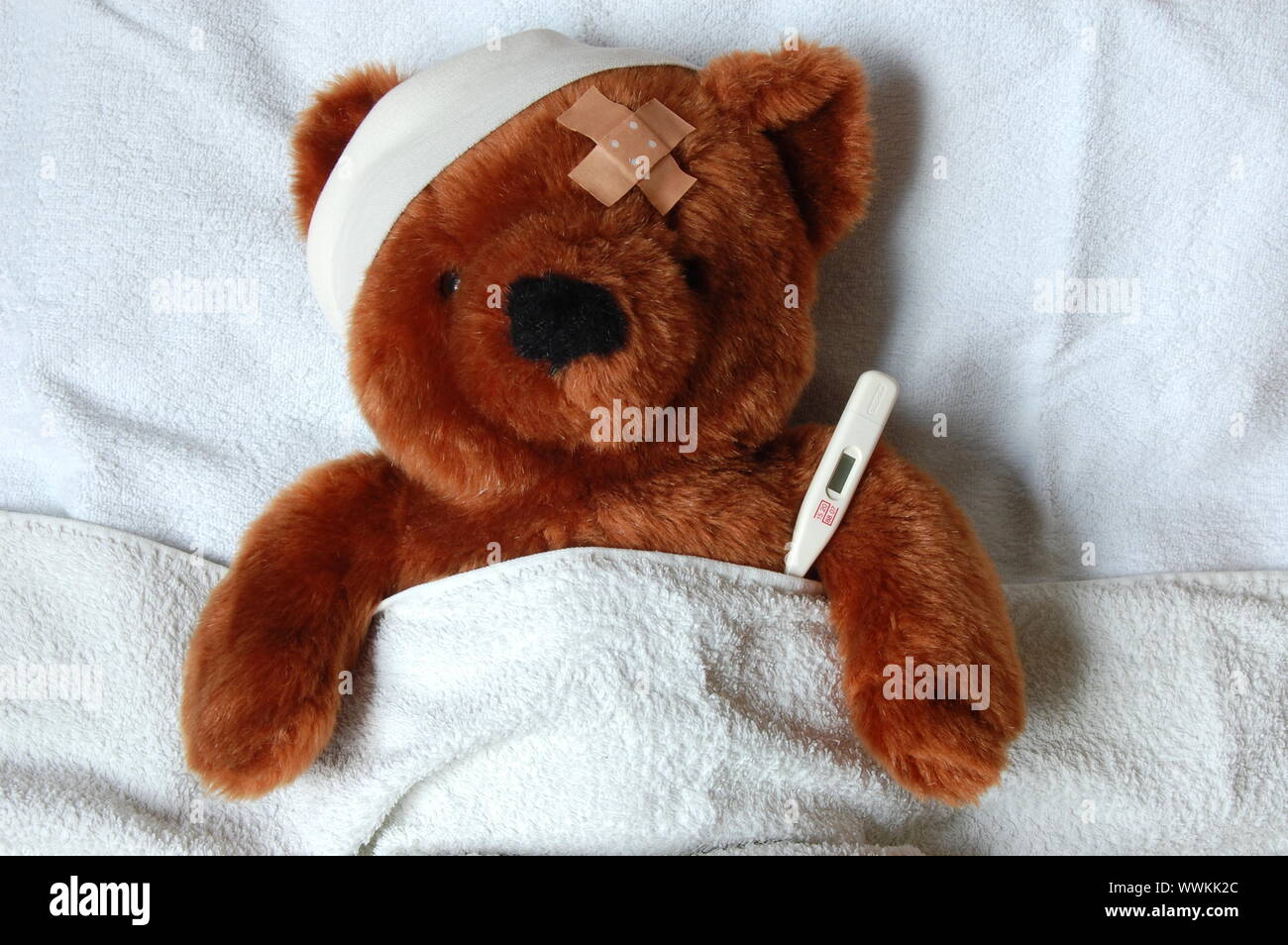 Sick sickness teddy teddybear hi-res stock photography and images - Alamy