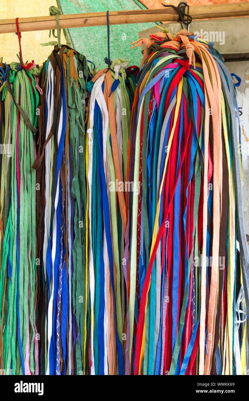 Coloured laces hi-res stock photography and images - Alamy
