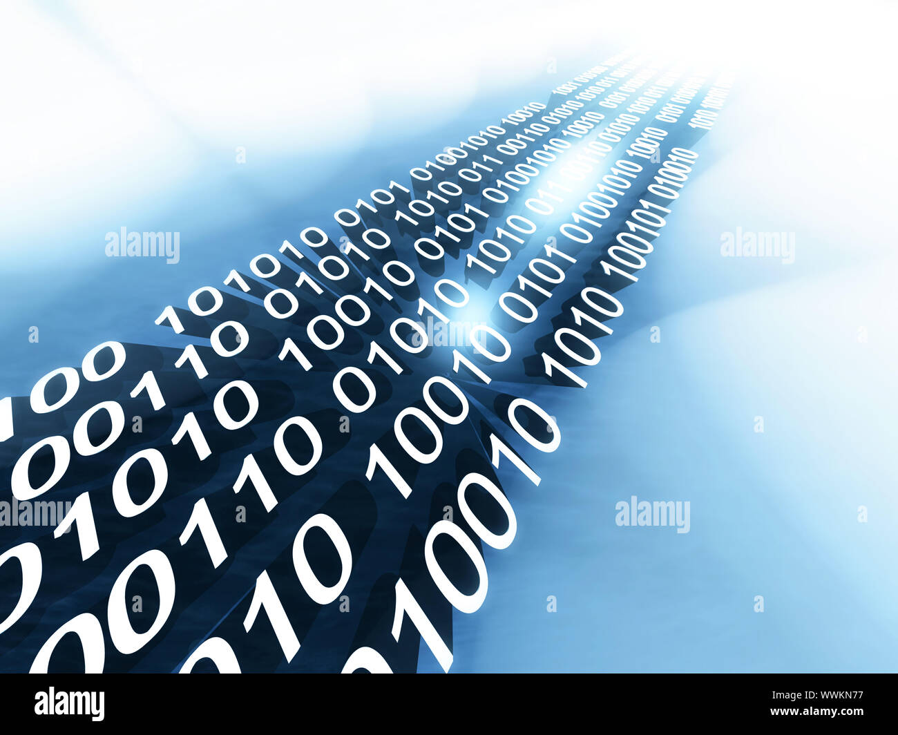 3d abstract digital code connection Stock Photo - Alamy