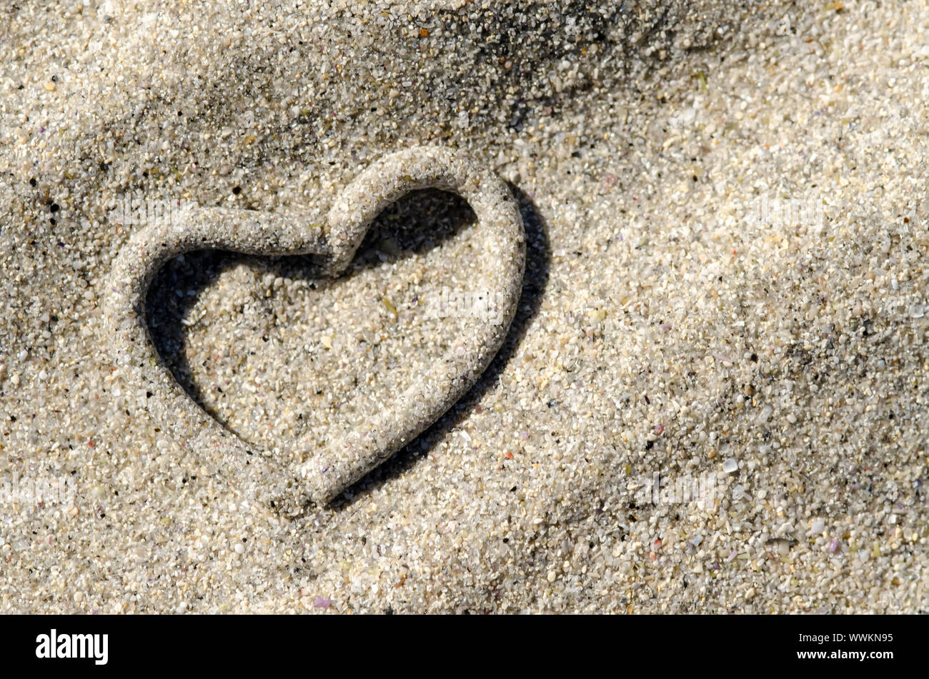 wadden heap in heart shape Stock Photo - Alamy