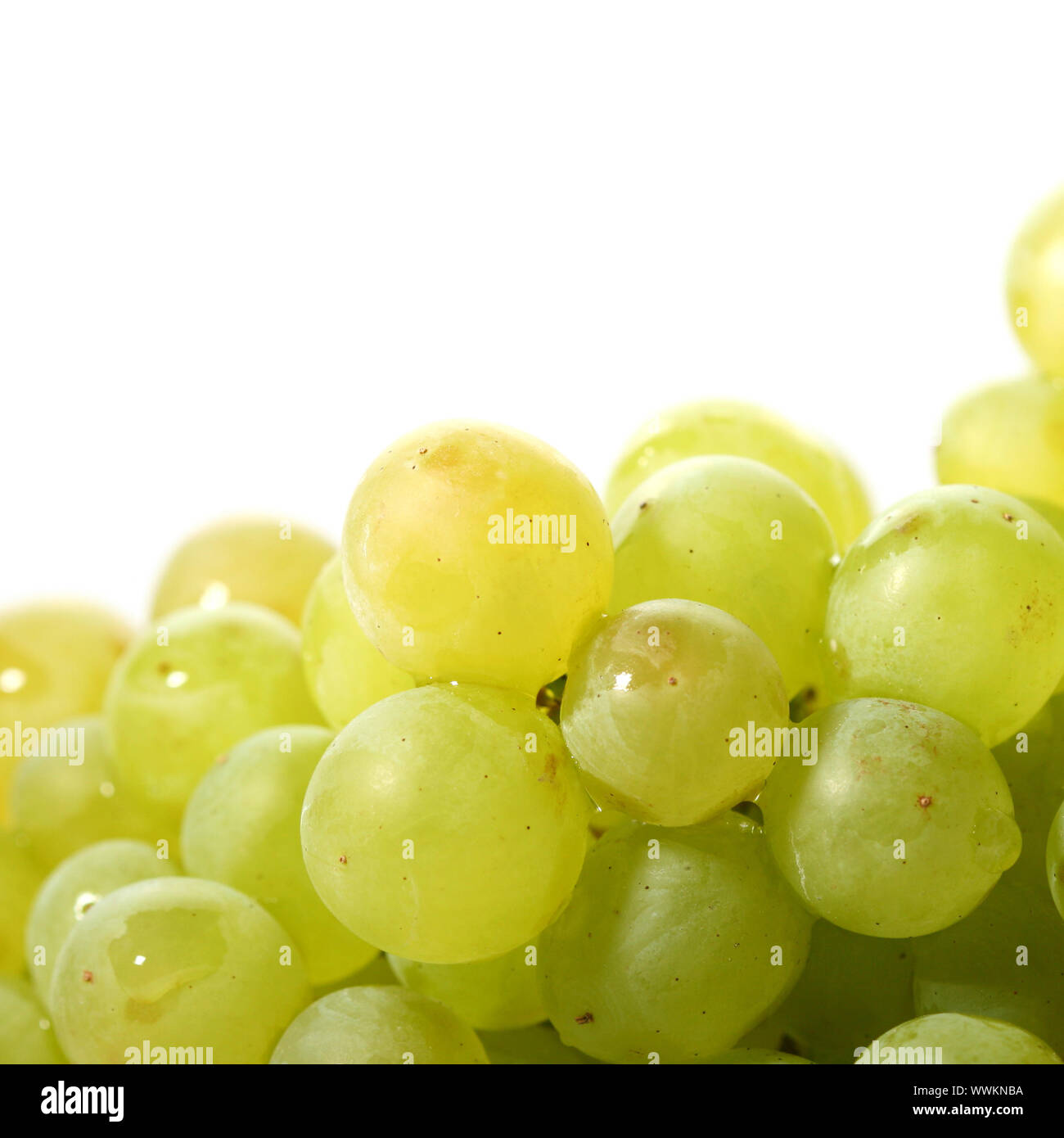 green grape isolated on white background Stock Photo - Alamy