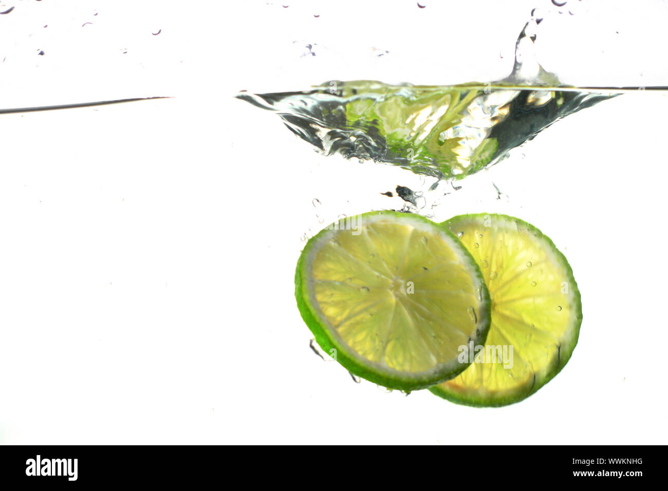 lime water splash freshness drink concept Stock Photo - Alamy