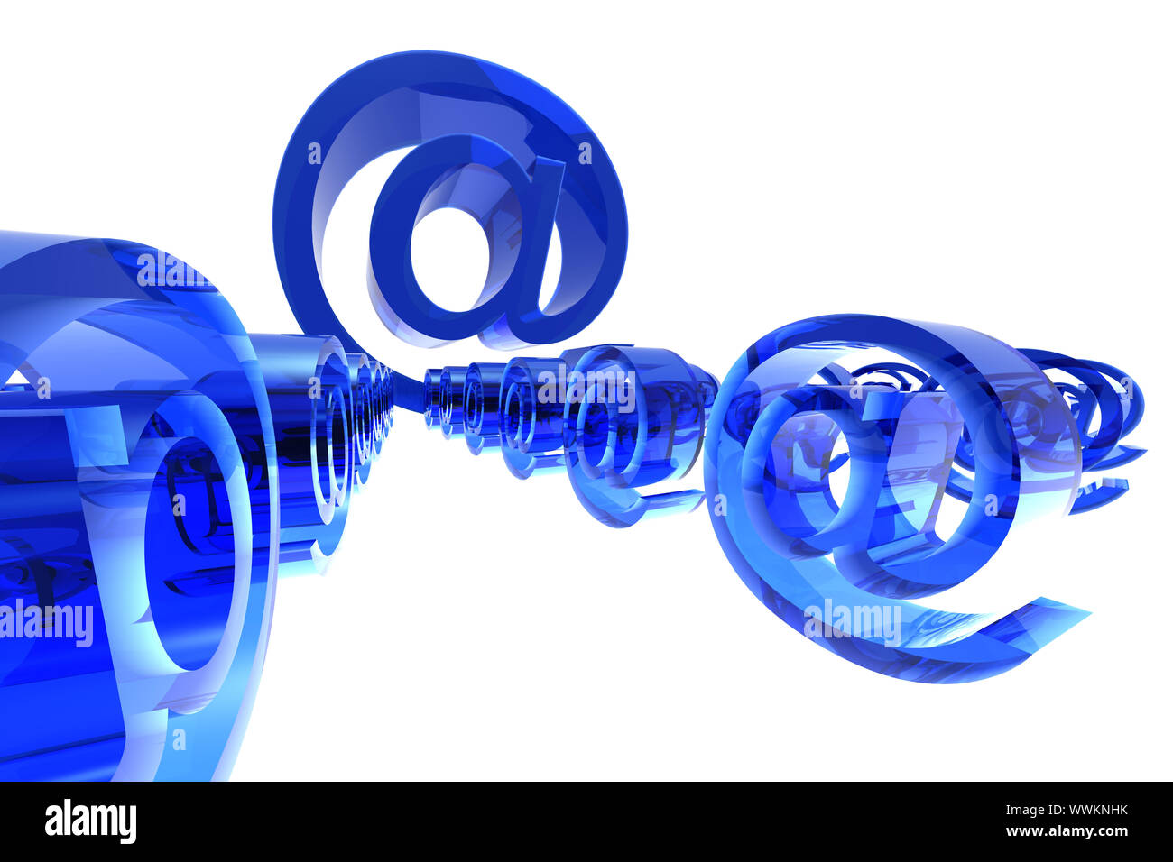 incoming email character 3d abstract mail concept Stock Photo - Alamy