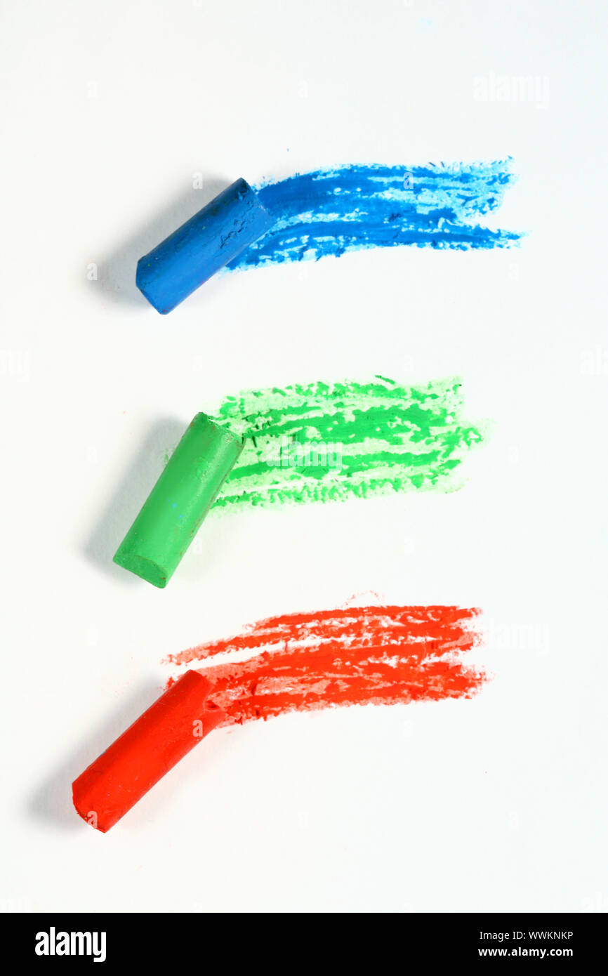 rgb paint hand art on white paper Stock Photo - Alamy