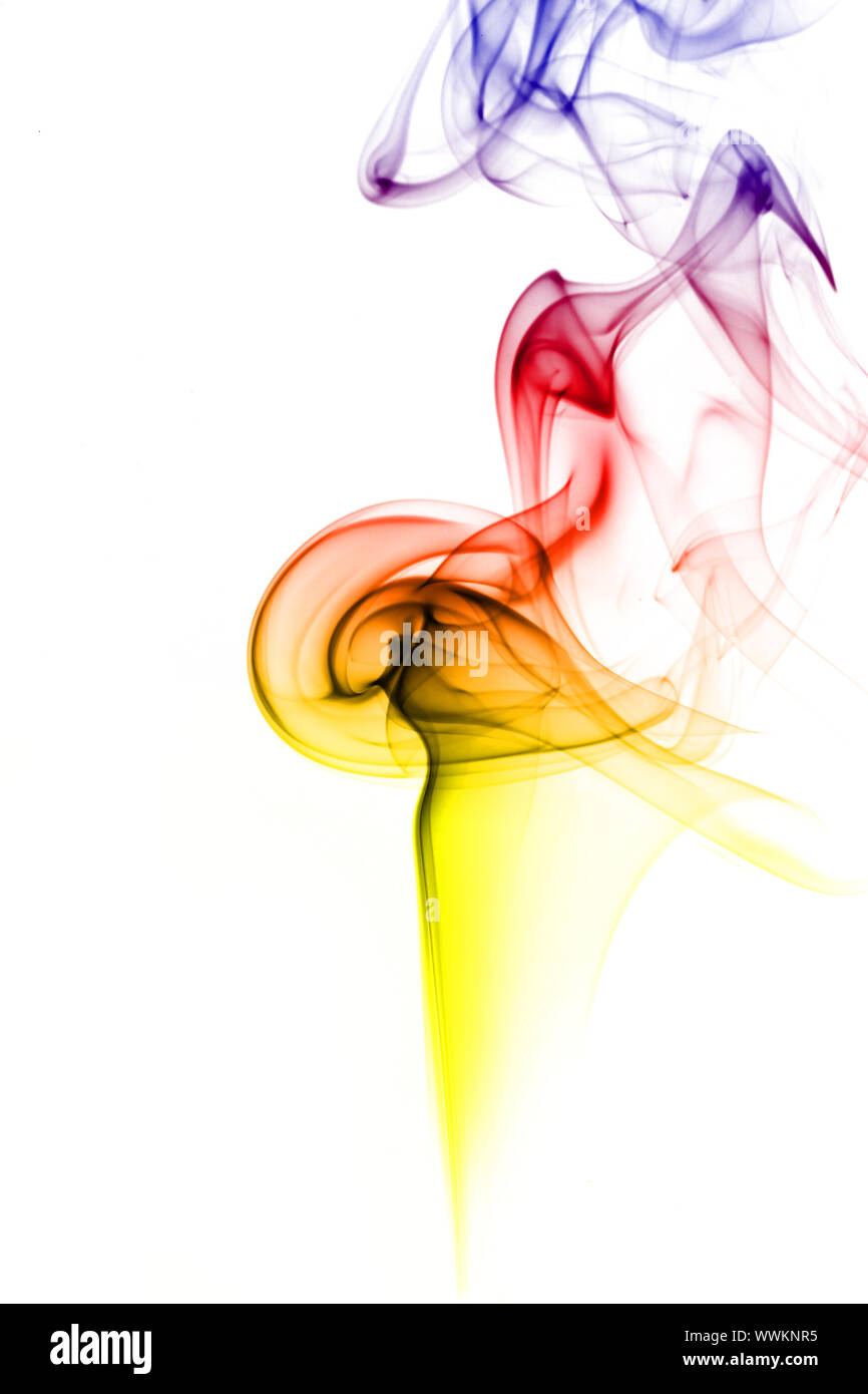 multicolored smoke natural abstract background Stock Photo - Alamy