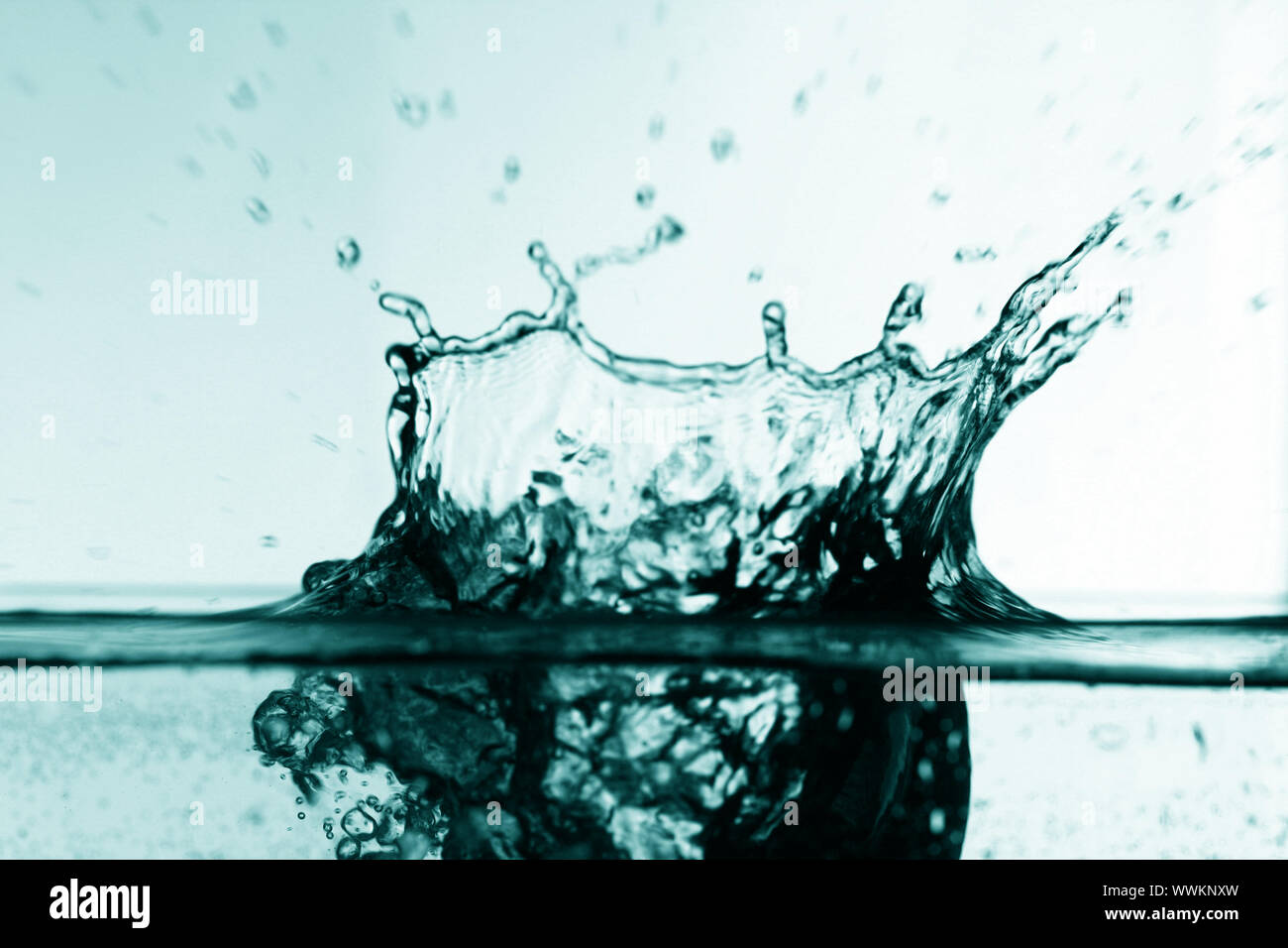 colossally blue watersplash purity backgrounds Stock Photo - Alamy