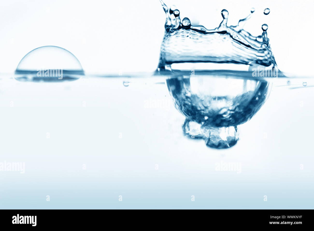 water splash close-up aqua backgrounds Stock Photo - Alamy