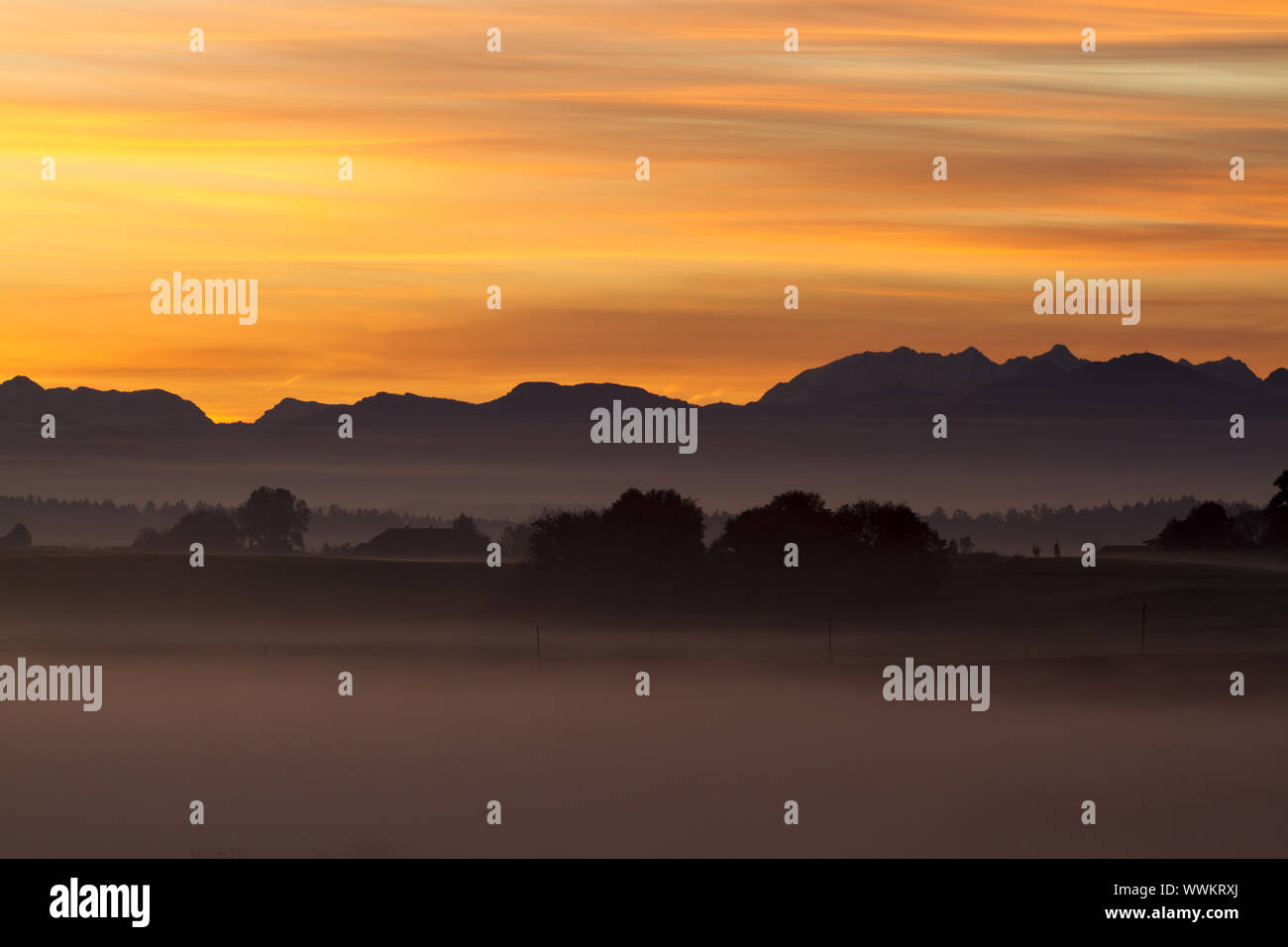 Sunrise chiemgau alps hi-res stock photography and images - Alamy