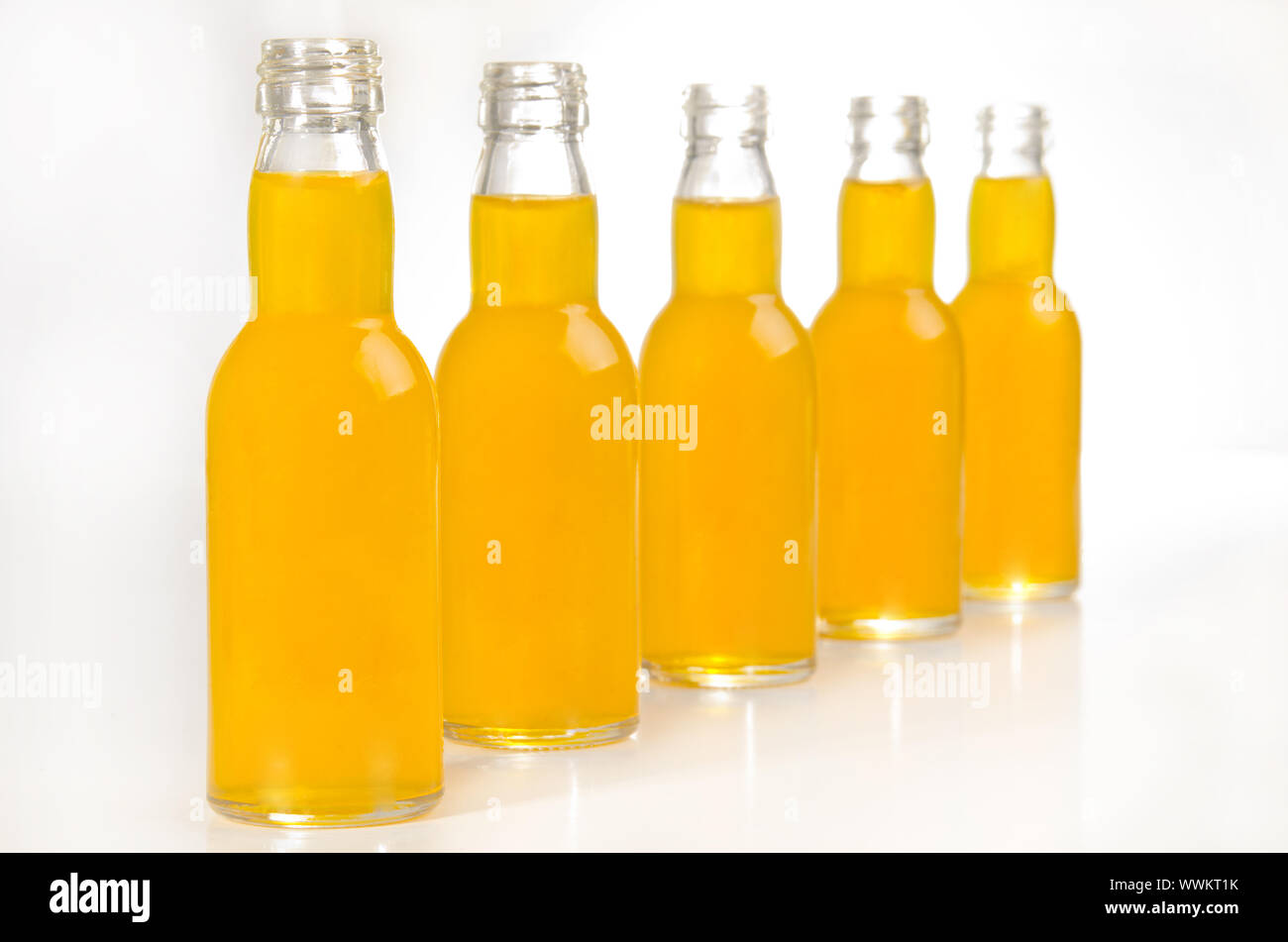 bottled orange juice in bottles Stock Photo - Alamy