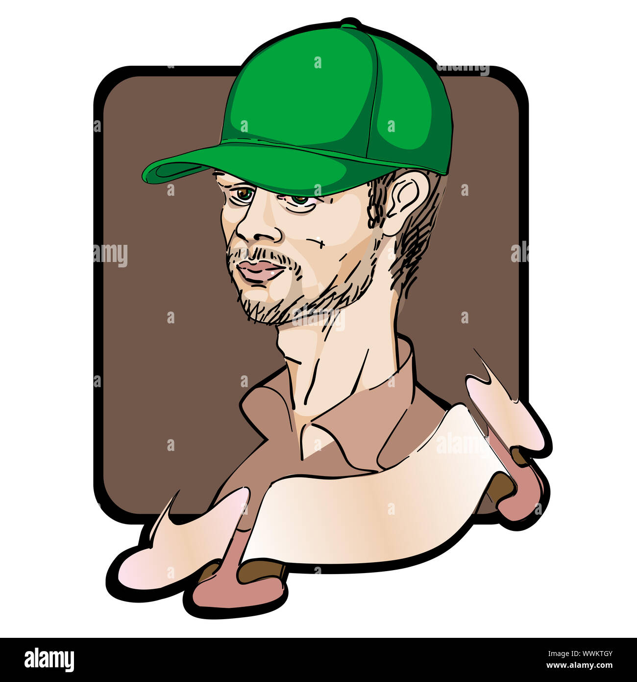 Green Cap Clip Art