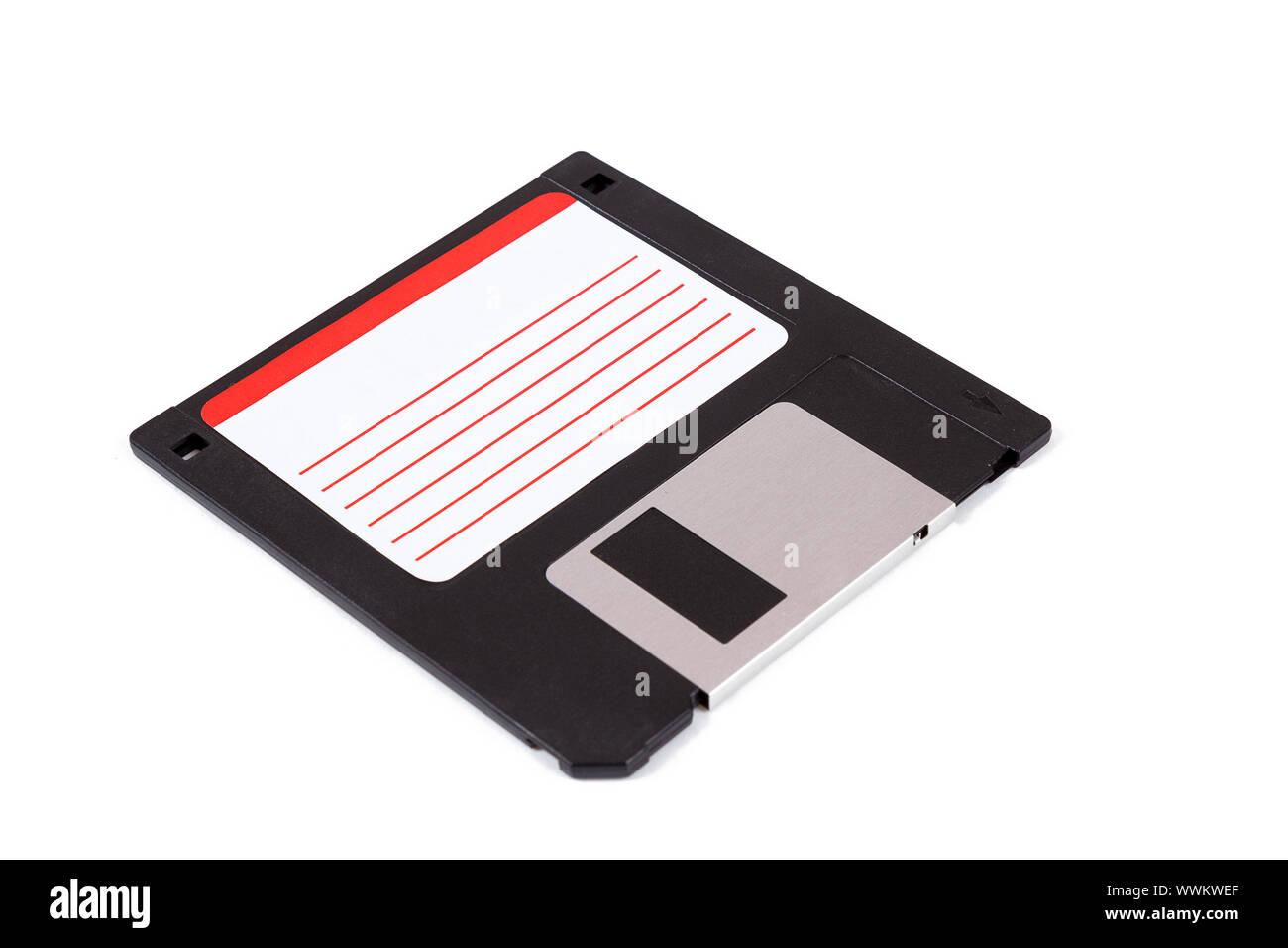 photo of 3.5 old diskette on white Stock Photo - Alamy