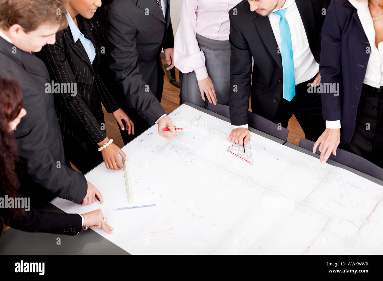 Construction office team hi-res stock photography and images - Alamy
