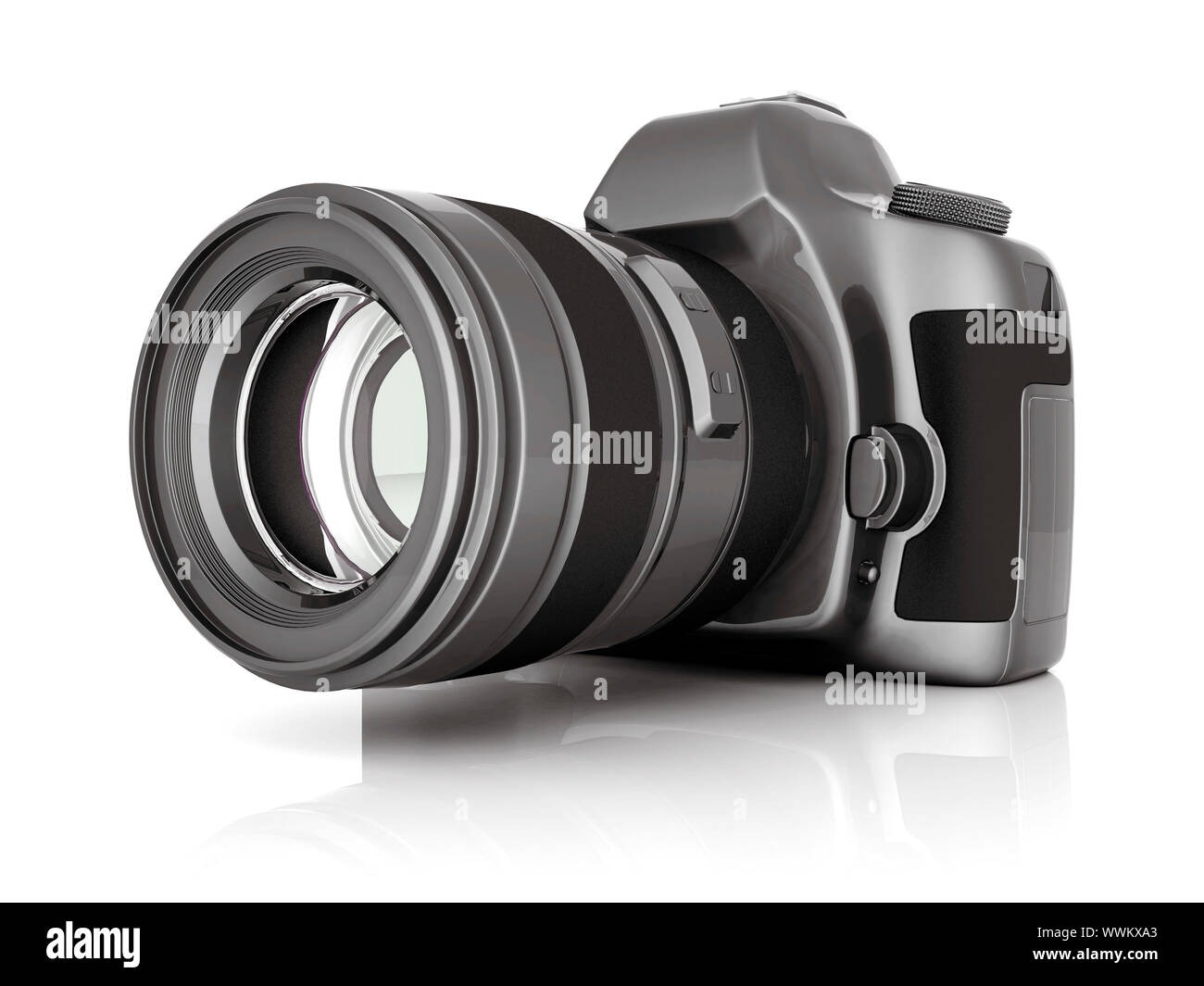 Digital camera image on white background Stock Photo - Alamy