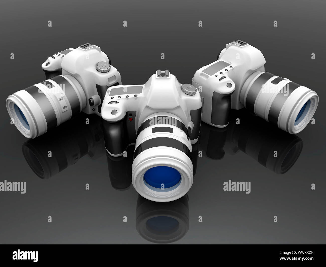 Digital camera image on white background Stock Photo - Alamy
