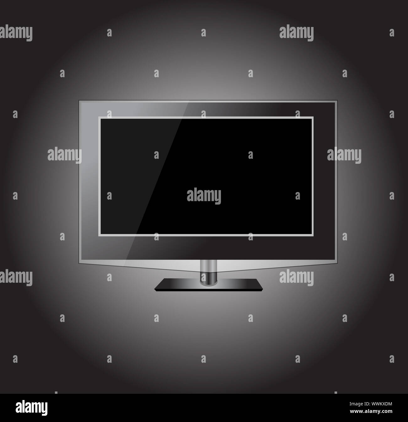 Plasma lcd tv illustration Stock Photo - Alamy