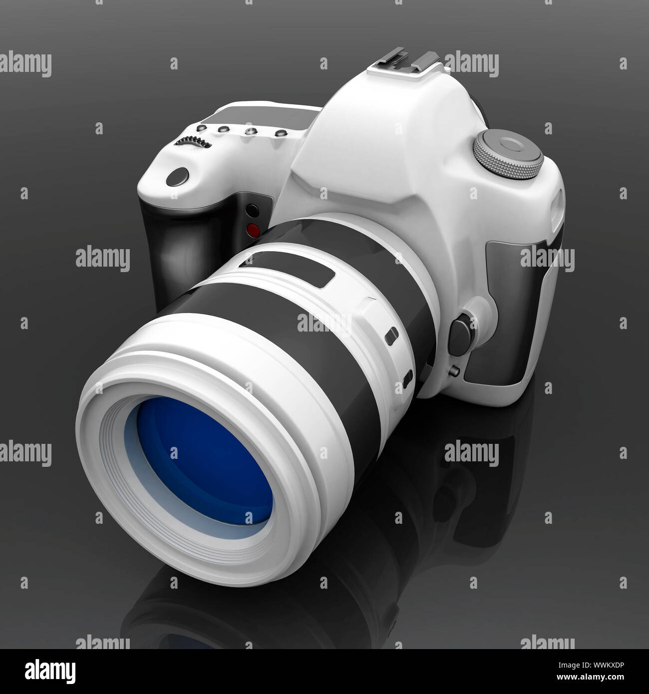 Digital camera image on white background Stock Photo - Alamy