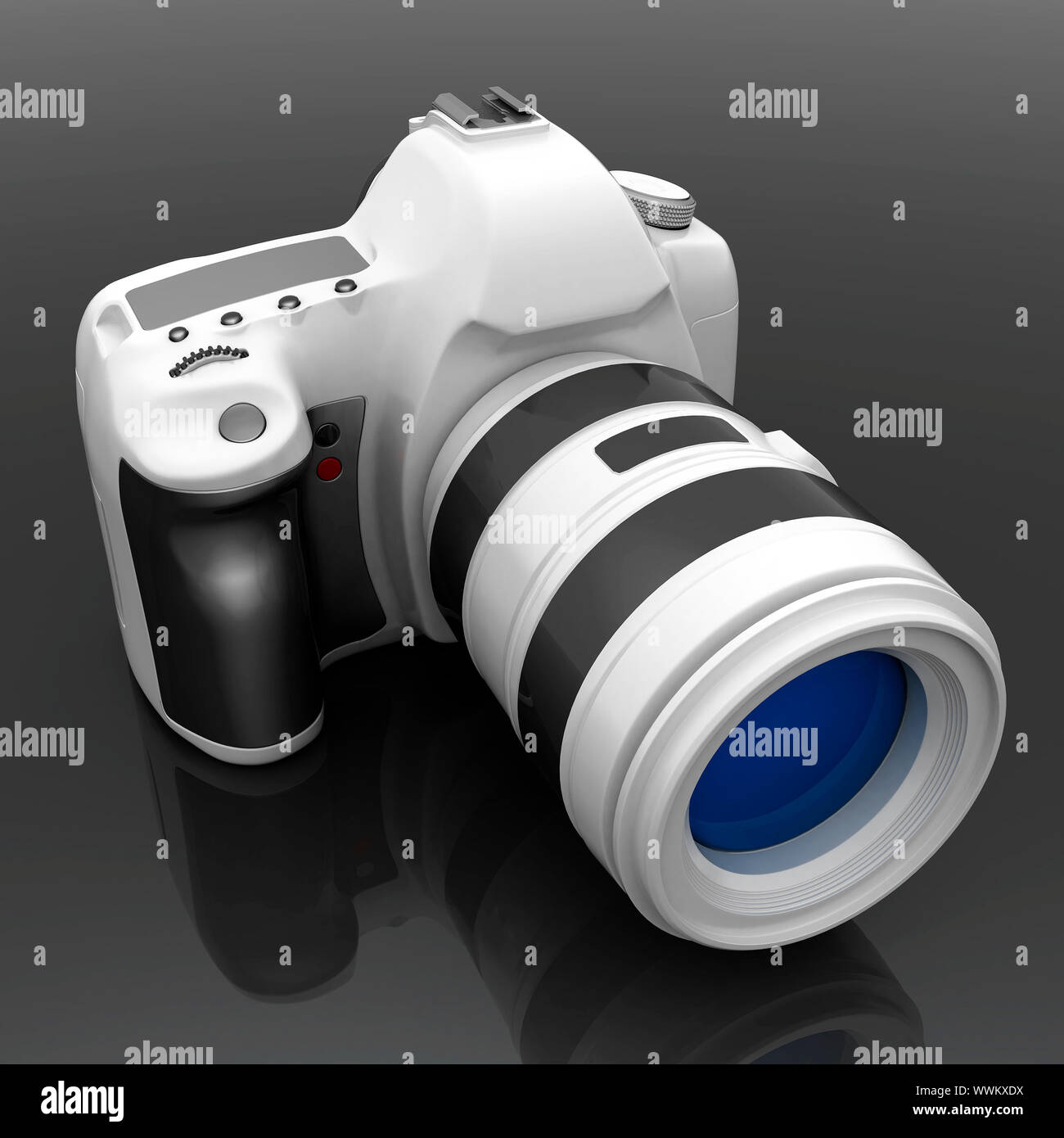 Digital camera image on white background Stock Photo - Alamy