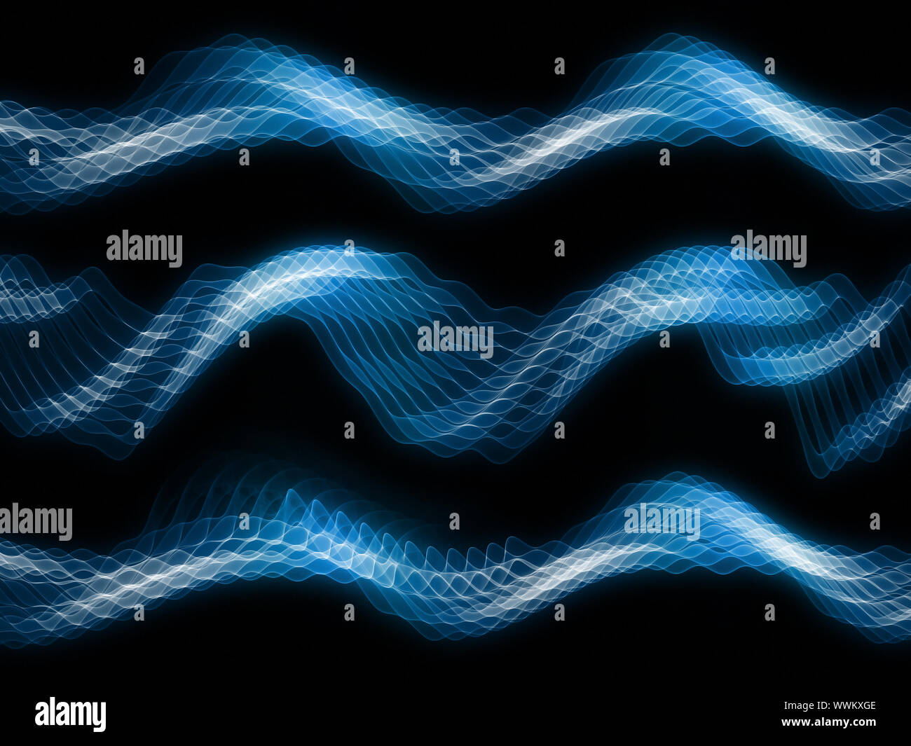 Sine waves background suitable for audio, music and science related ...