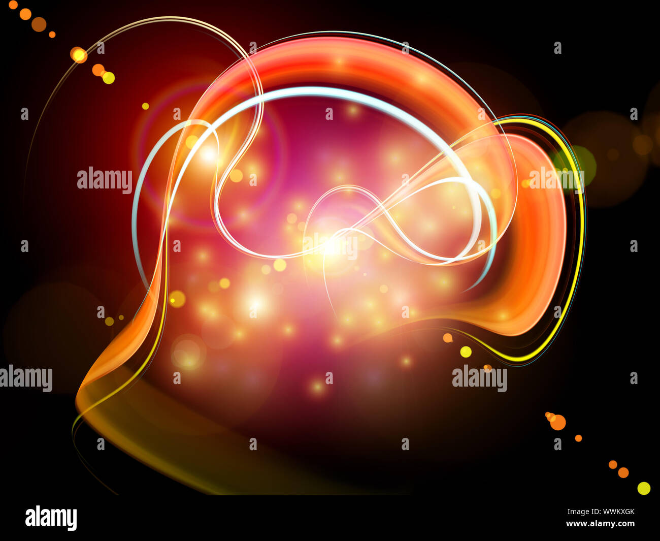Revolving light trail background suitable as a backdrop for projects on ...