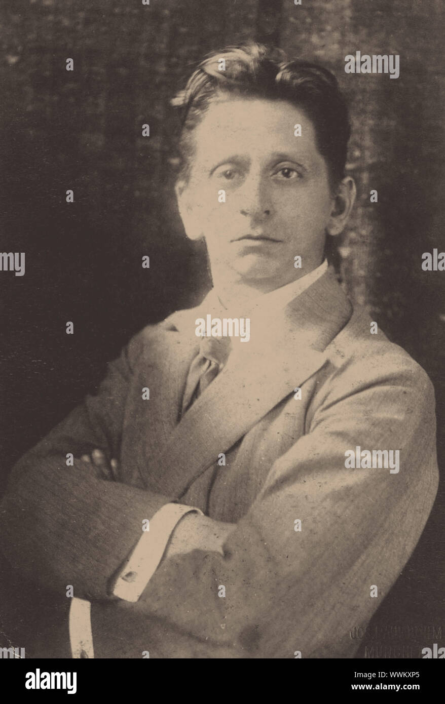 Portrait of the composer Alexander von Zemlinsky (1871-1942). Private ...