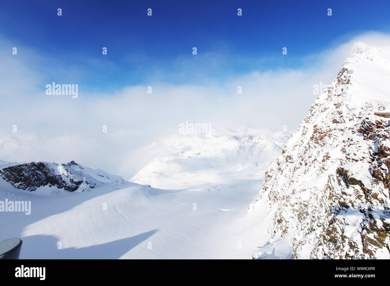top of alps in sky Stock Photo - Alamy