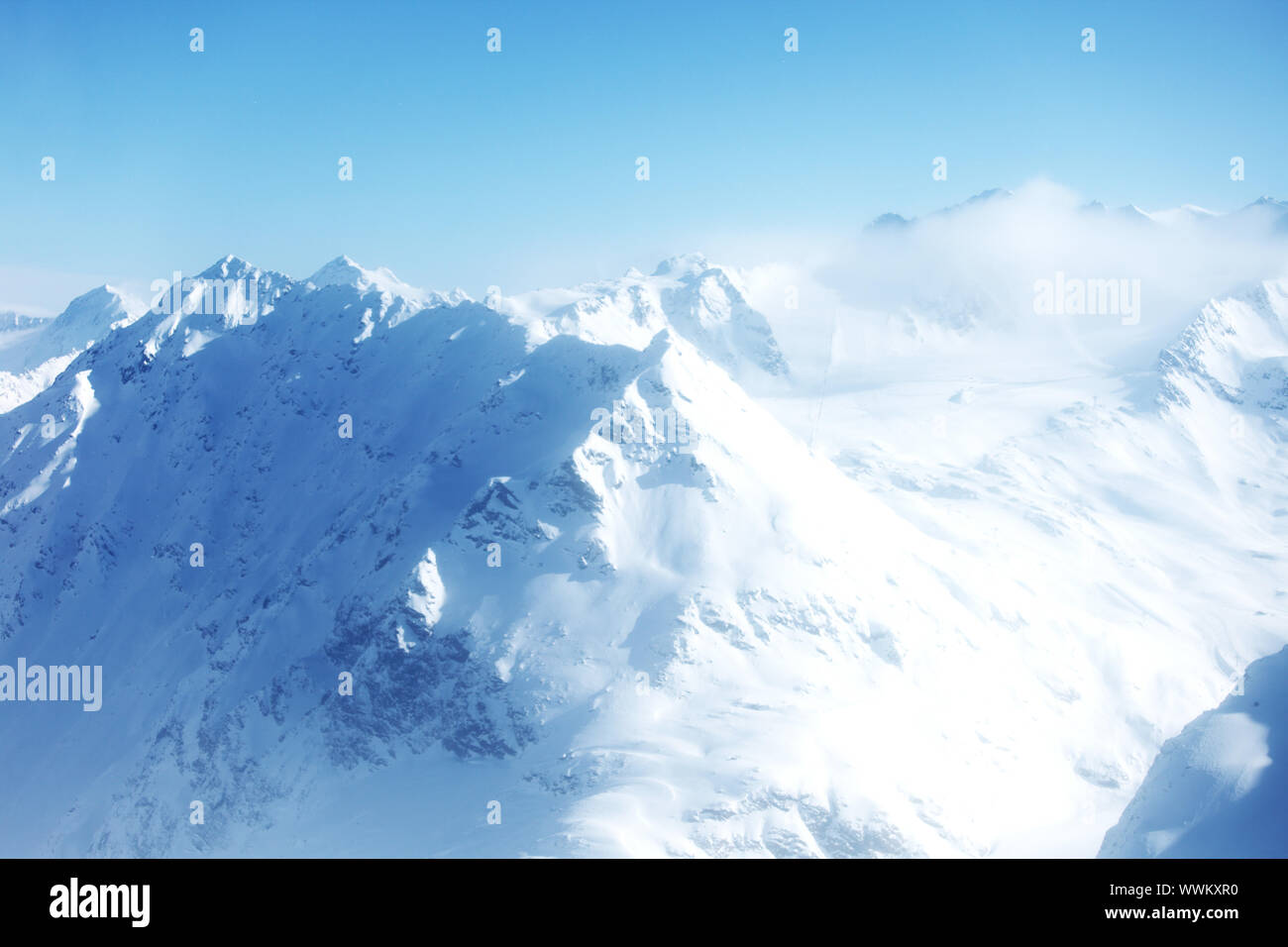 top of alps in sky Stock Photo - Alamy