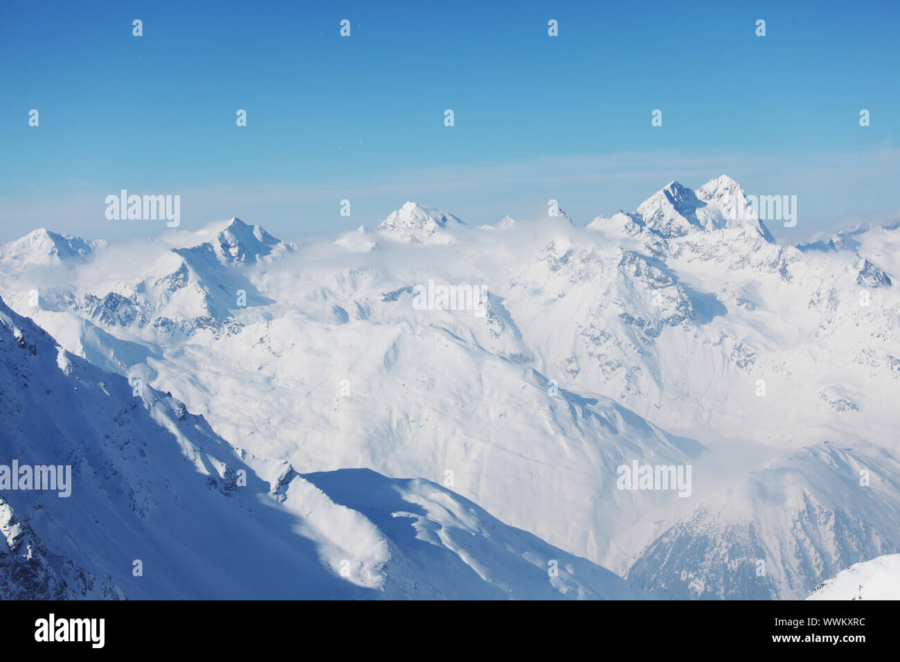 top of alps in sky Stock Photo - Alamy