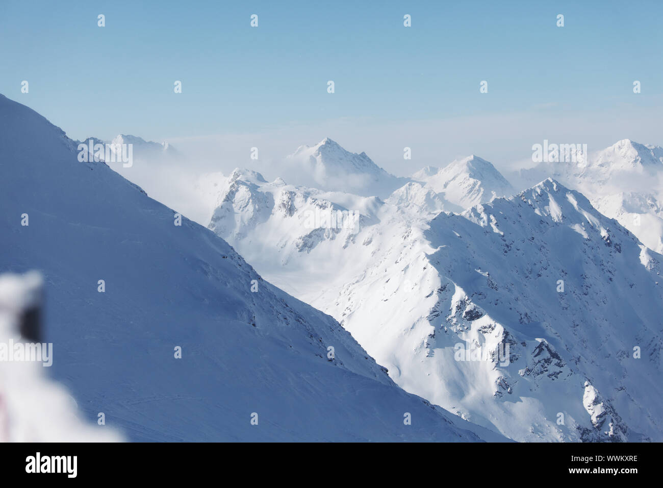 top of alps in sky Stock Photo - Alamy