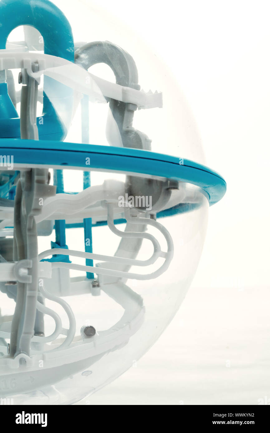 detail of 3D game labyrinth ball Stock Photo - Alamy