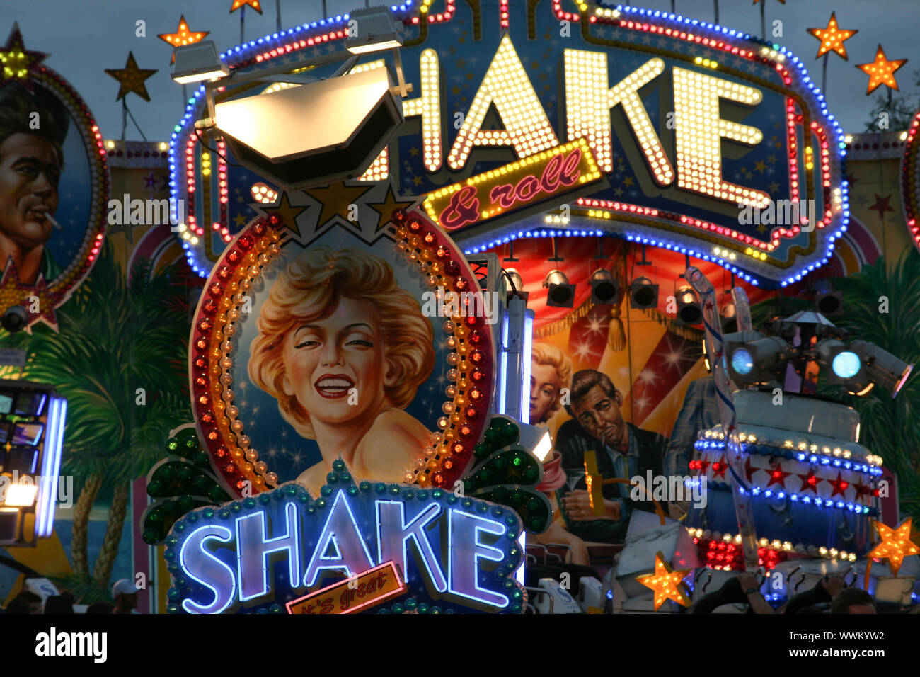 Colorful neon sign candy hi-res stock photography and images - Alamy