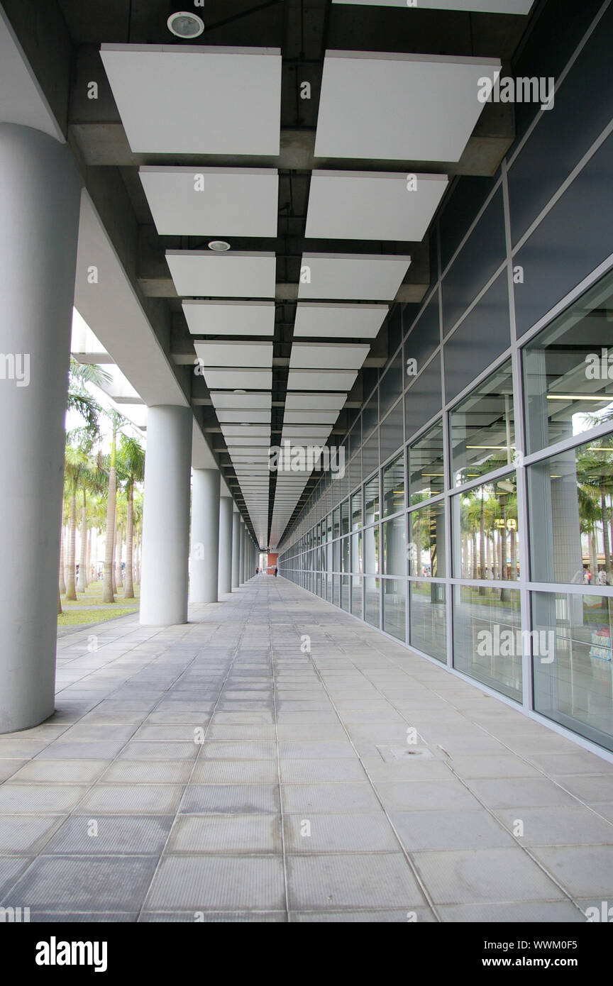 Corridor in railway station Stock Photo - Alamy