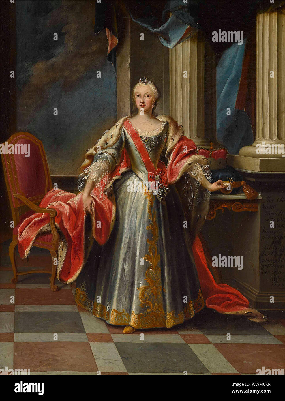 Portrait of Maria Anna Sophia of Saxony (1728-1797), Electress of ...