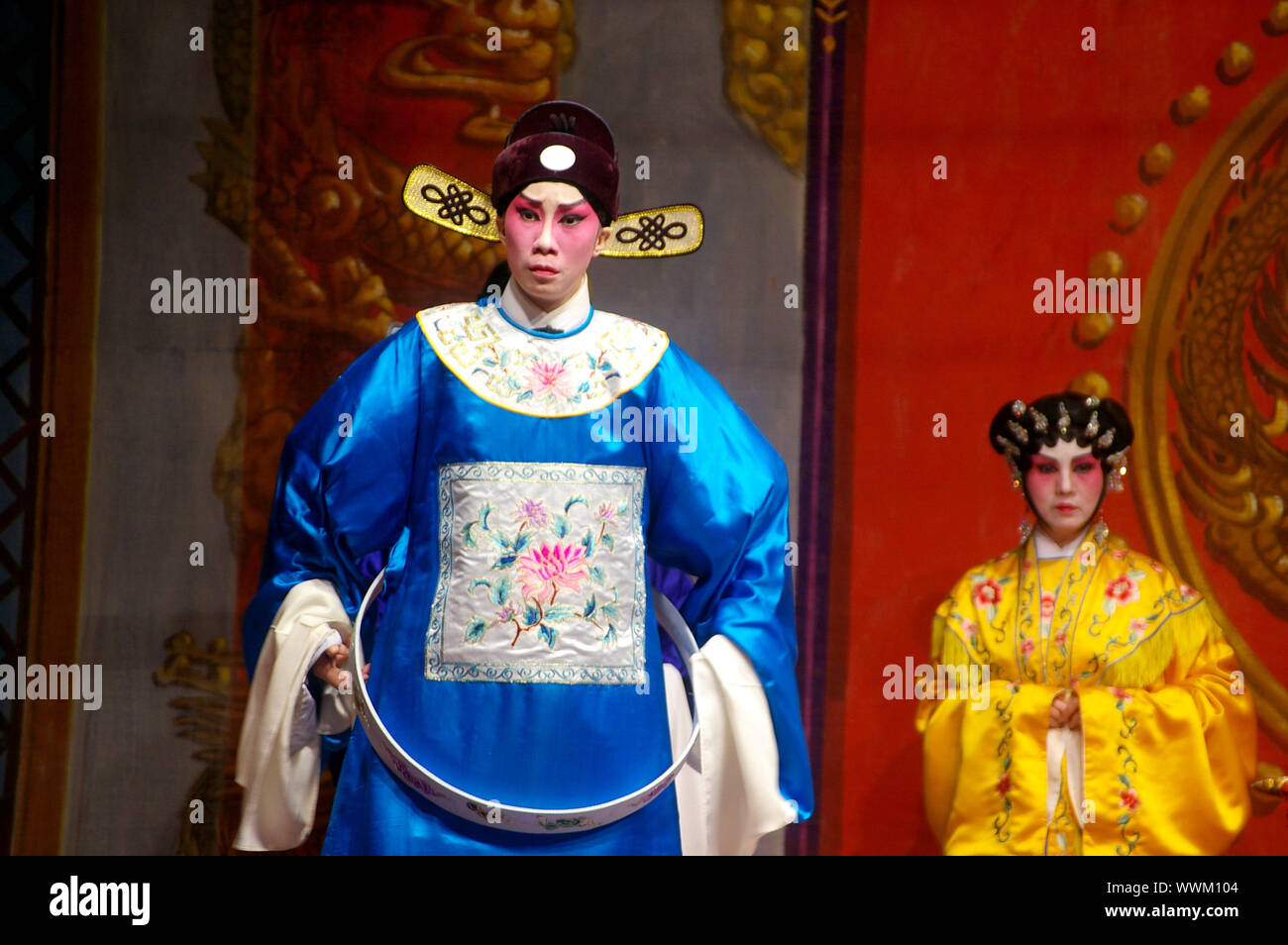 HONG KONG - MAY 21, A Cantonese opera is showing during Cheung Chau Bun ...
