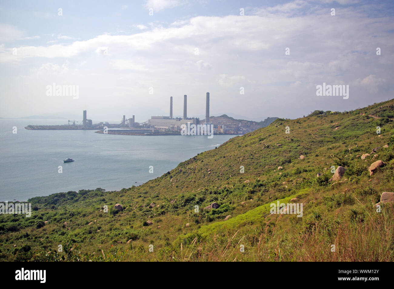 Power station in Hong Kong Stock Photo - Alamy