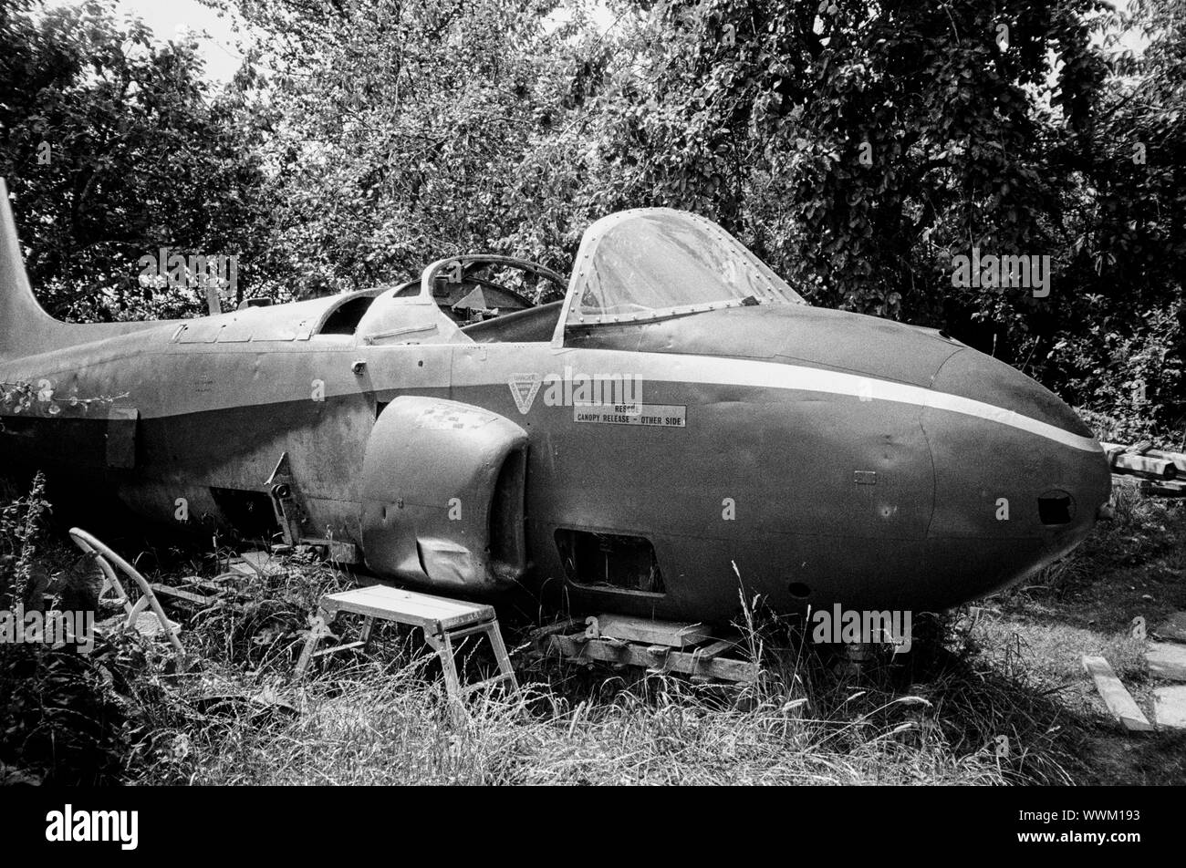 Jet provost trainer jet aircraft, Medstead, Alton, Hampshire, England ...
