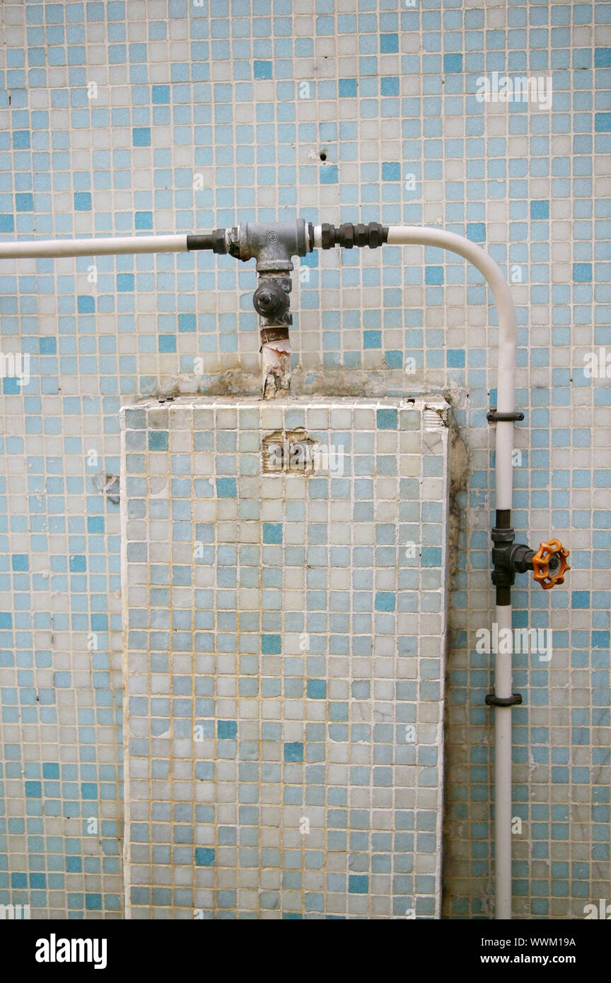 Metal water pipes Stock Photo - Alamy