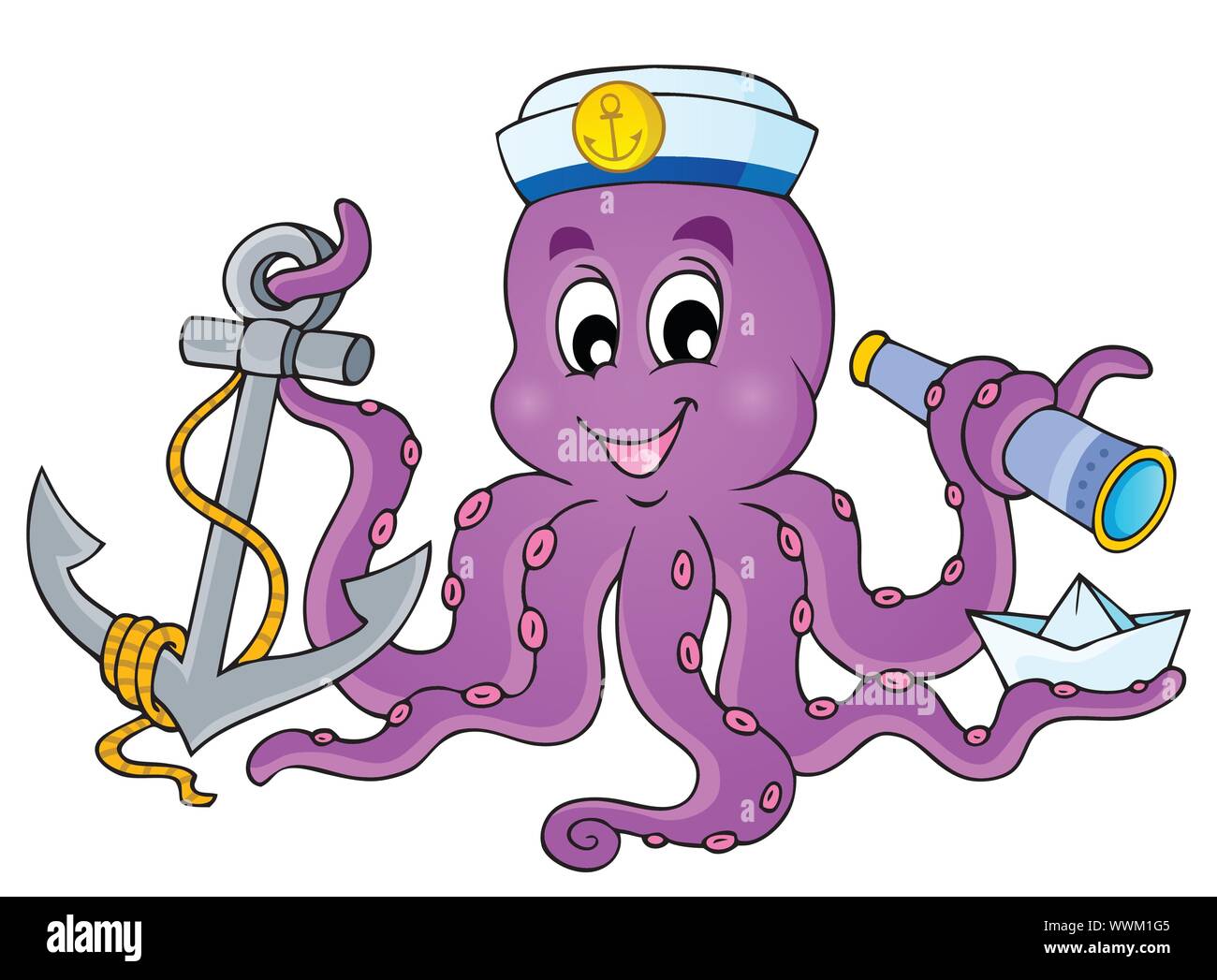 Sailor cap and spyglass hi-res stock photography and images - Alamy