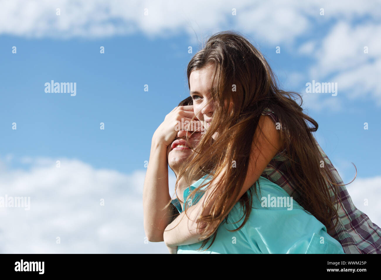 love hug of two lowers Stock Photo - Alamy