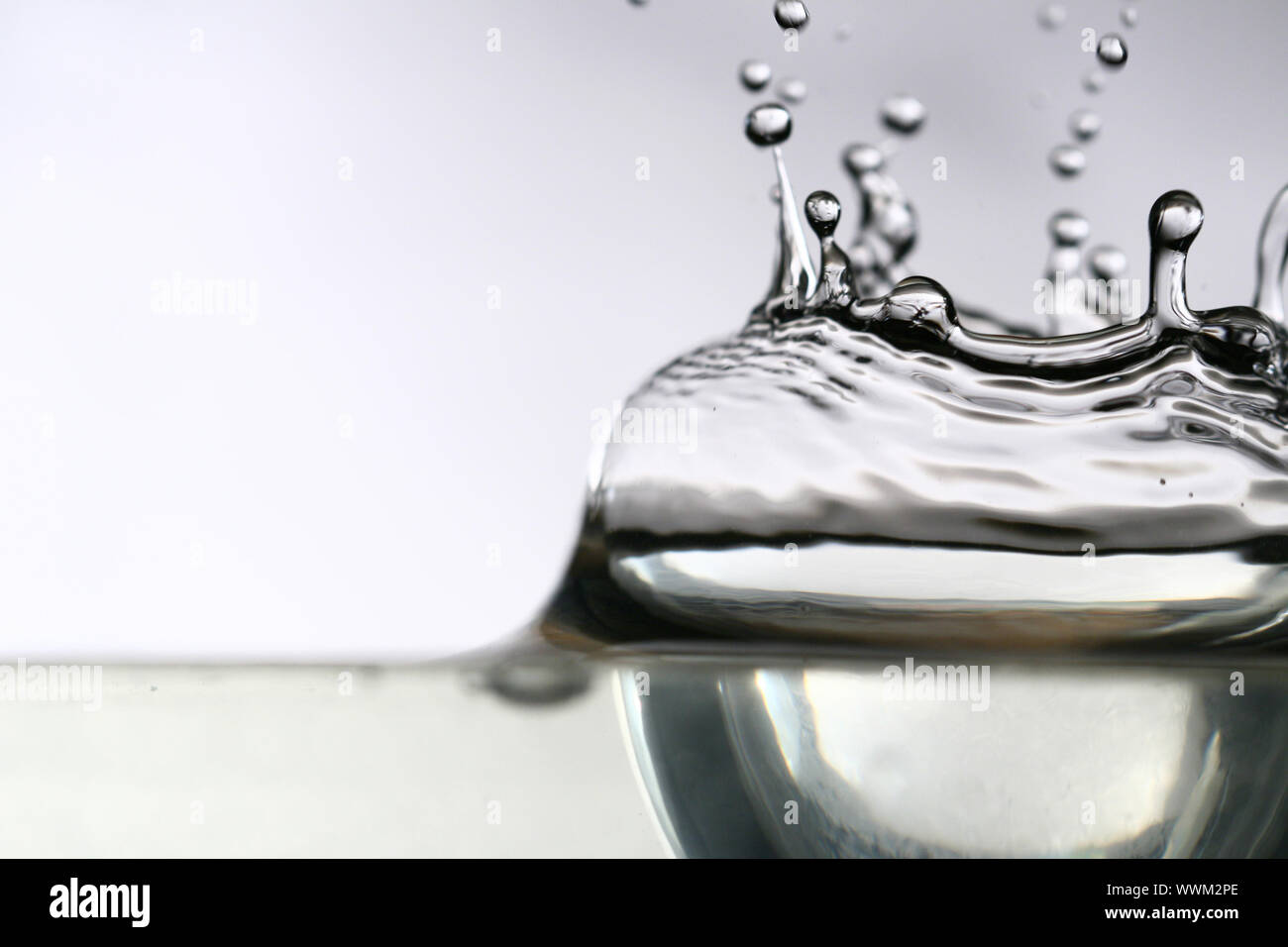 water splash close-up aqua backgrounds Stock Photo - Alamy