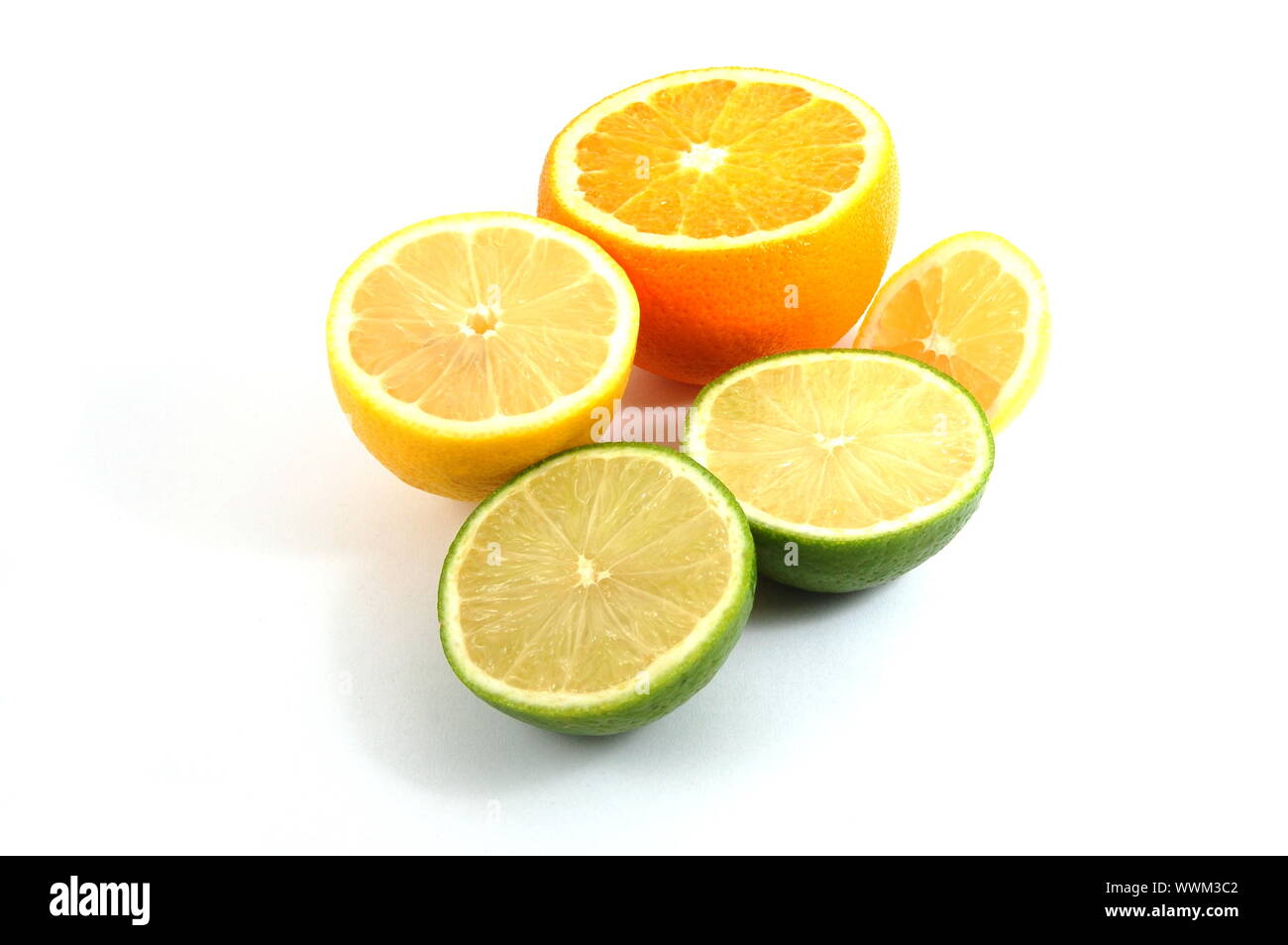 fresh lemon , orange , and citron fruits isolated on a white background ...
