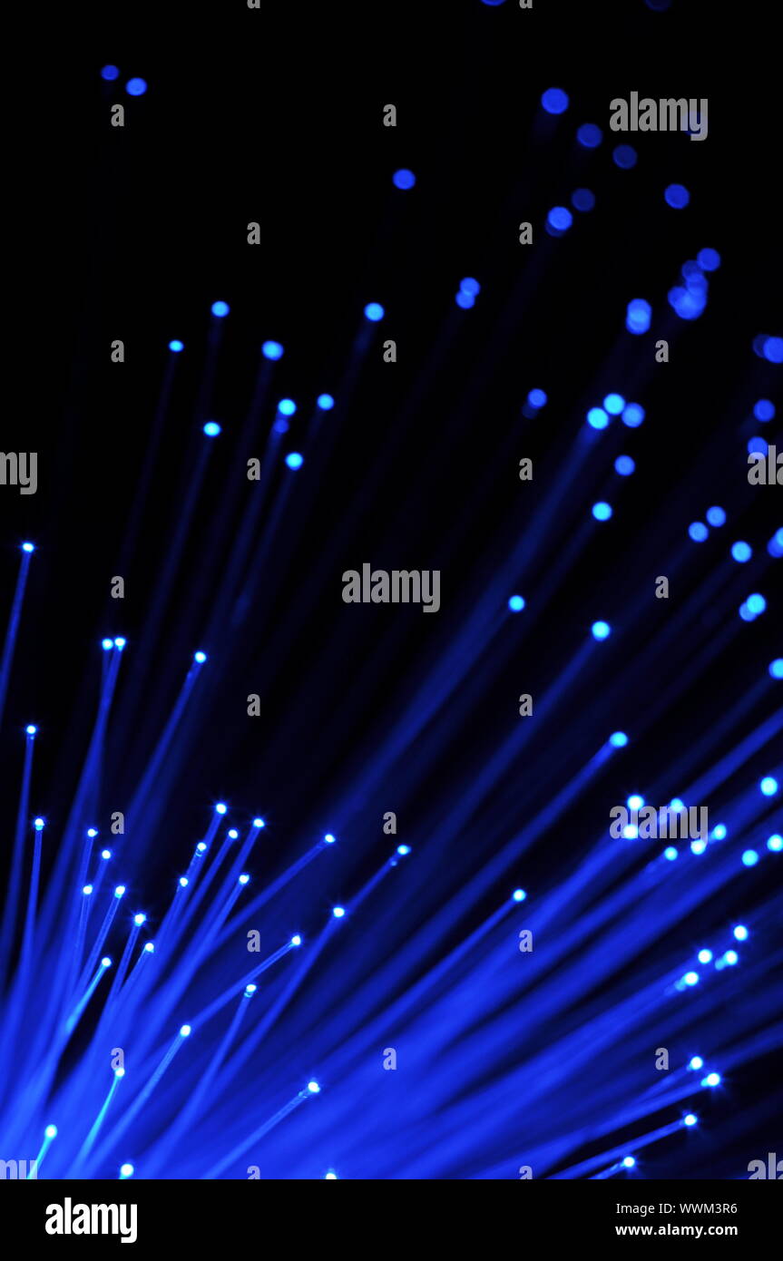 abstract information technology background with fiber optics Stock ...