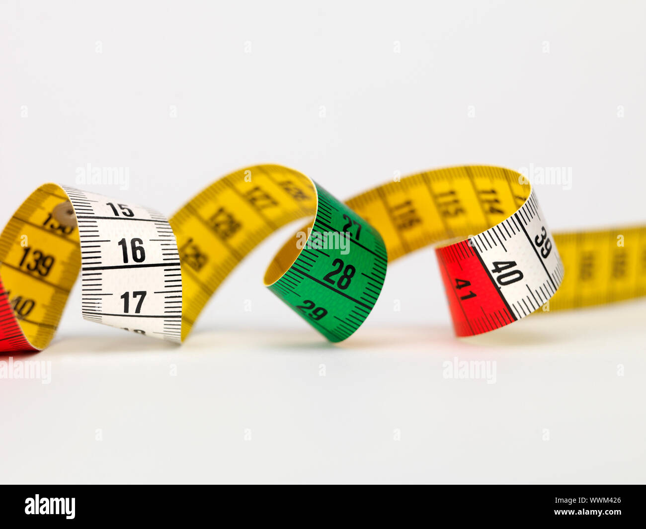 Tape Measure isolated on white background Stock Photo - Alamy