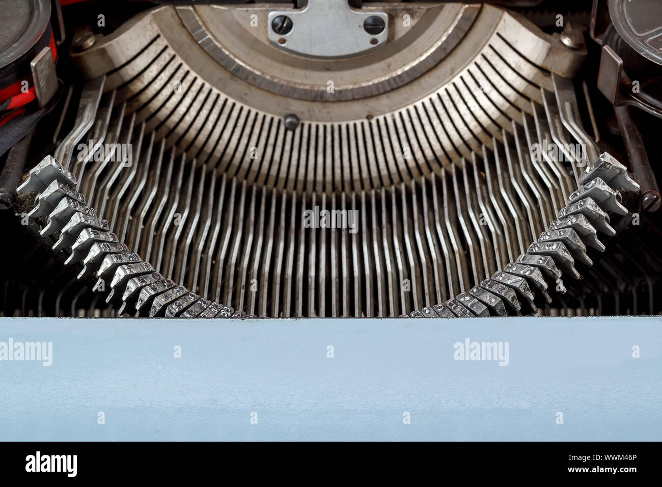 retro typewriter close up keys mechanism Stock Photo - Alamy